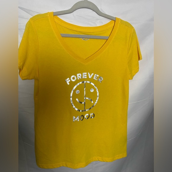 Tops | Joe Boxer Yellow Shirt Forever Mode Graphic T | Poshmark